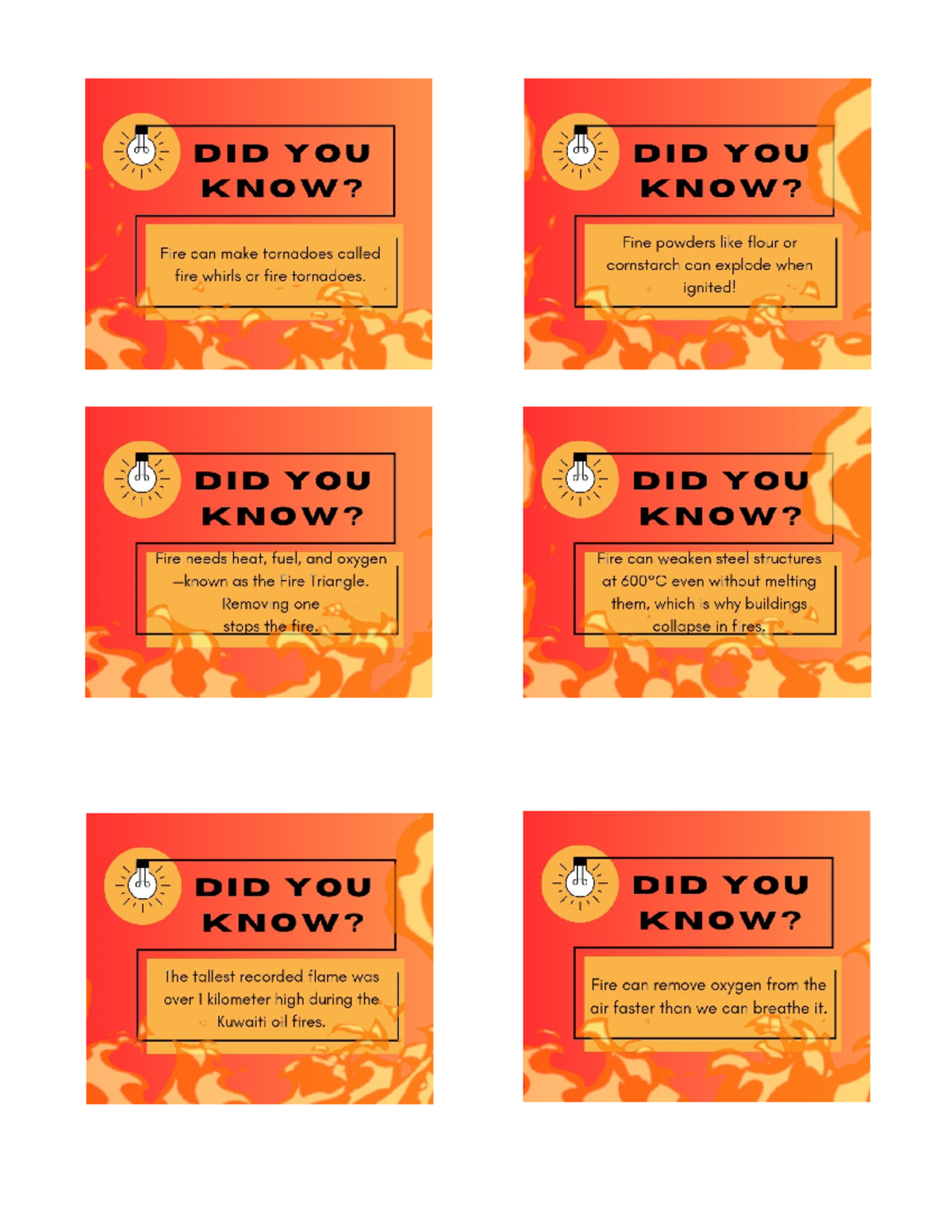 FIRE Trivia: Fascinating Facts About Fire and Its Effects - Studocu
