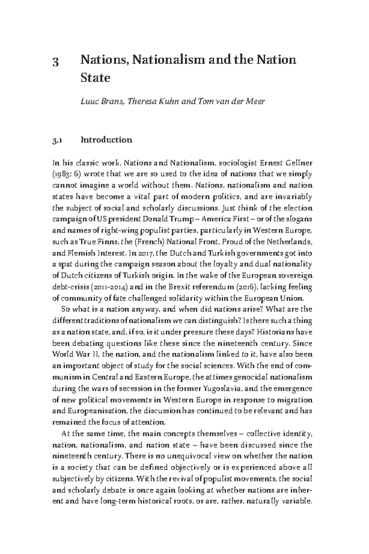 Nations, Nationalism, and the Nation State: A Comprehensive Overview ...