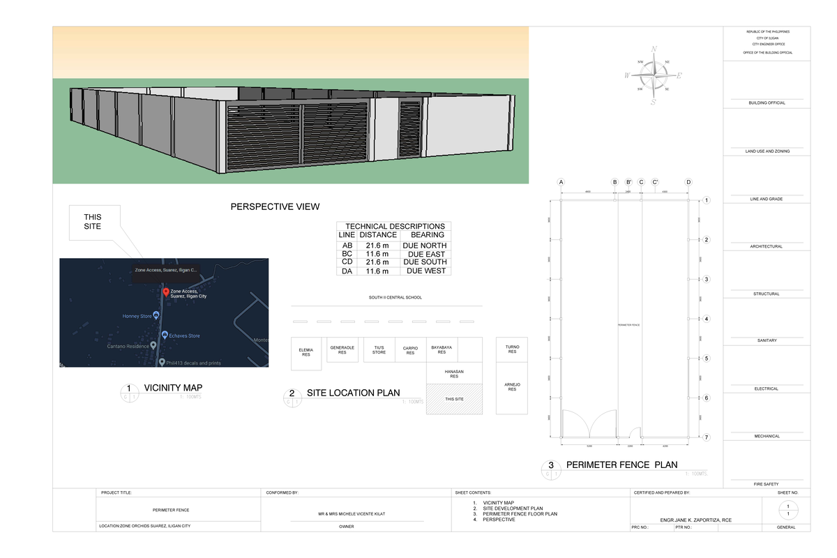 Perimeter Fence Plan - Final Submission for Site Development Project ...