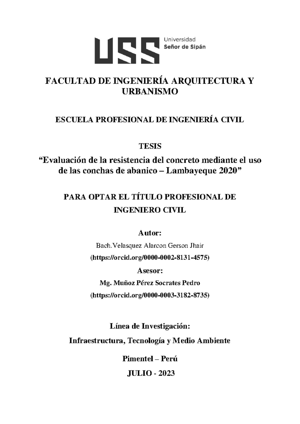 Tesis de Ingeniería Civil: Evaluación de la Resistencia del Concreto ...