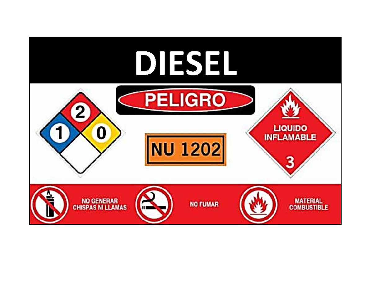 DIESEL 1 2 0 ROMBO NFPA: Medidas de Seguridad y Manejo - Studocu