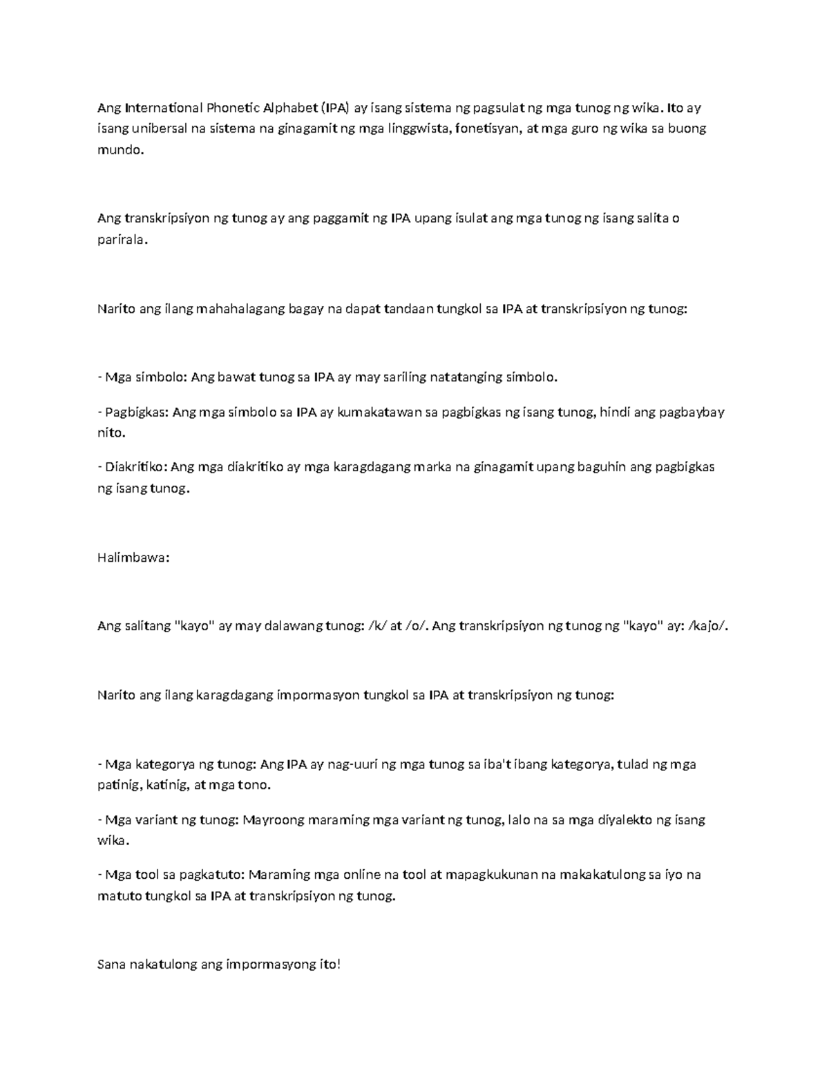 Ang Internation-WPS Office - Ang International Phonetic Alphabet (IPA ...