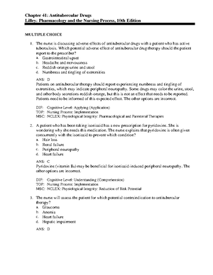 37 - dsfdsfds - Chapter 37: Respiratory Drugs Lilley: Pharmacology and ...