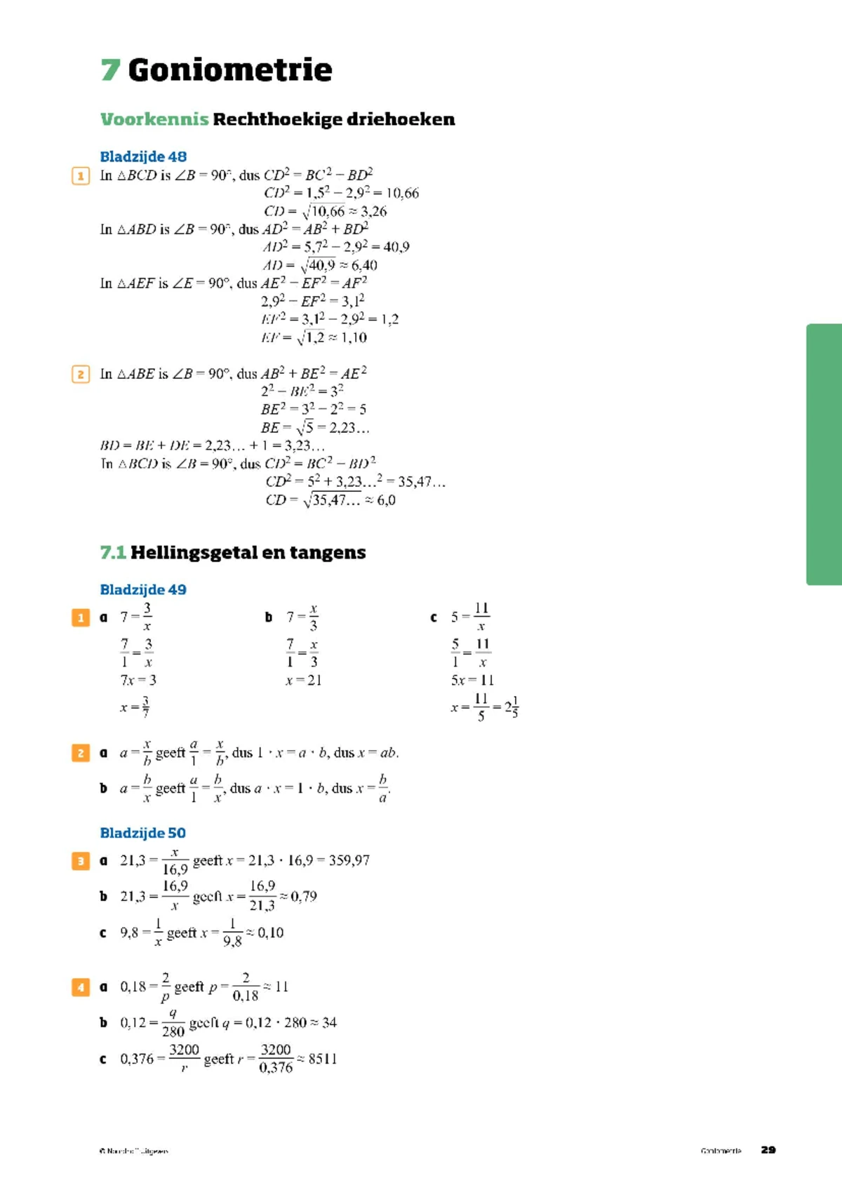 ZT H24 Zelftoets Goniometrie met Oplossingen en Berekeningen - Studeersnel