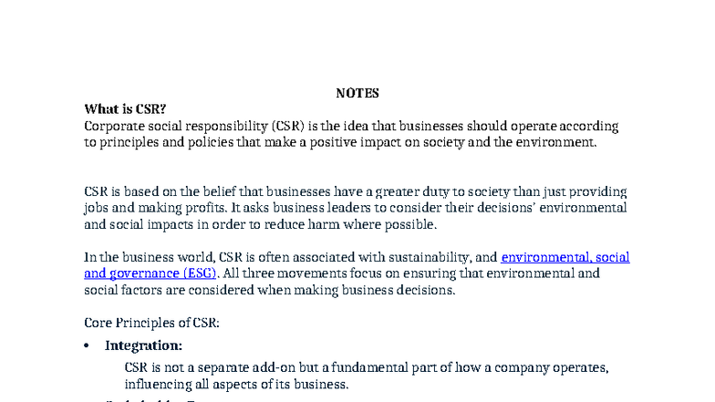Notes MGHT - Understanding Corporate Social Responsibility and ...