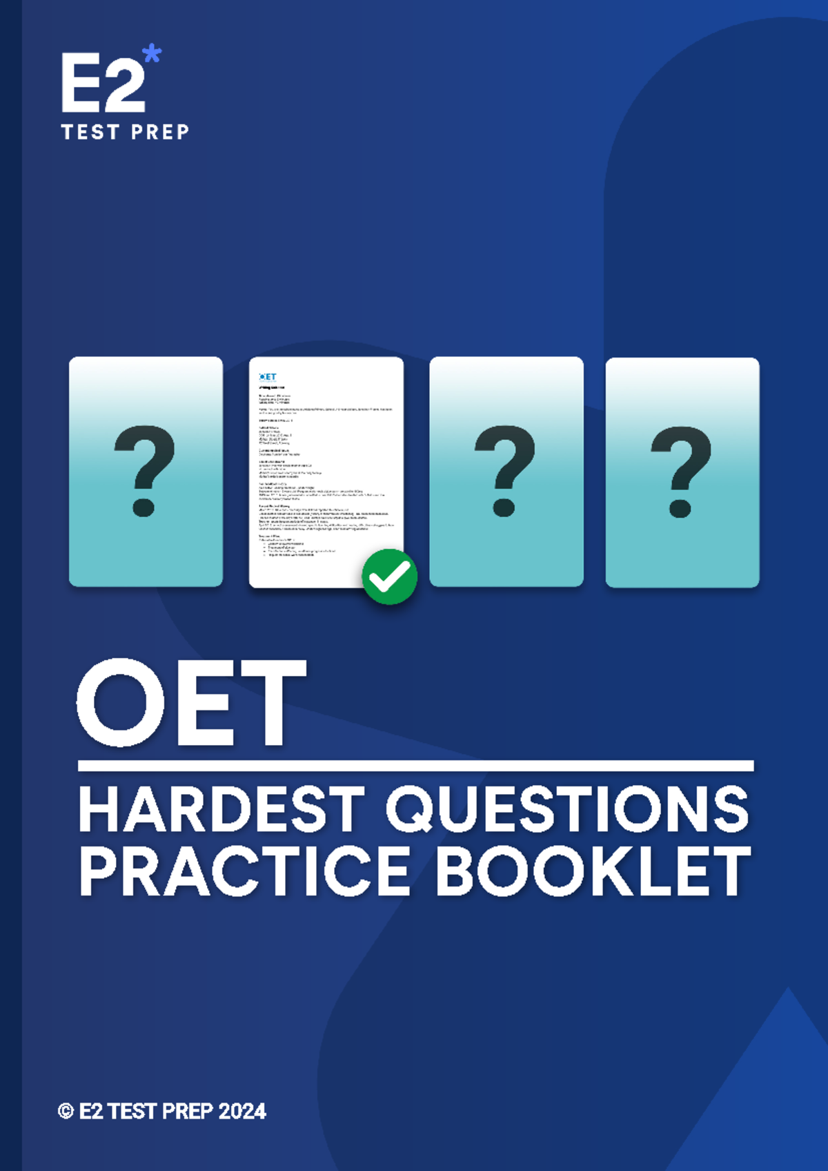 E2 OET Hardest Questions Practice Booklet - Writing & Speaking Tasks ...
