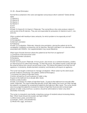 Bowel elimination for adult - ACTIVE LEARNING TEMPLATES THERAPEUTIC ...