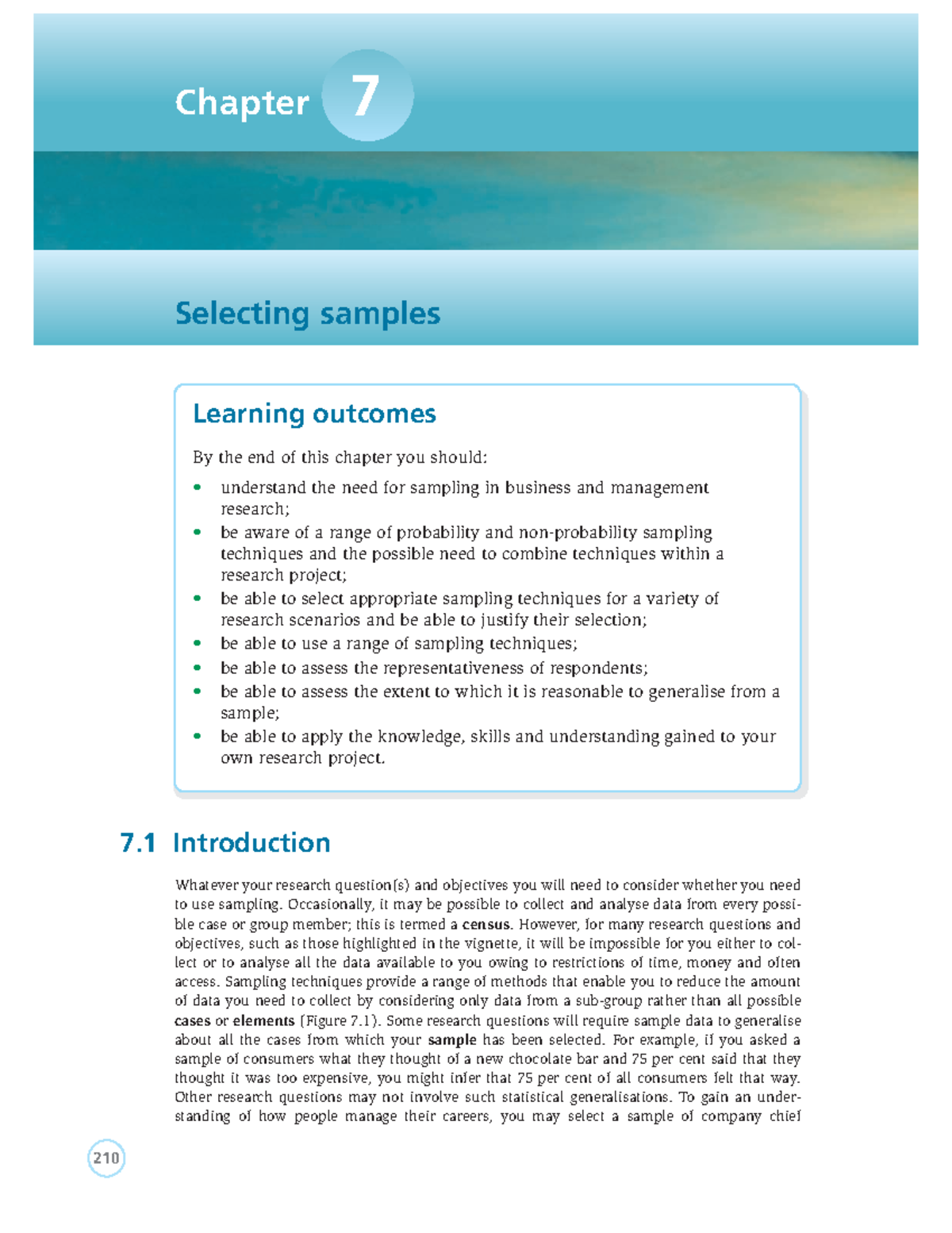 Sampling Techniques in Business Research - Saunders et al. 2009 - Studocu