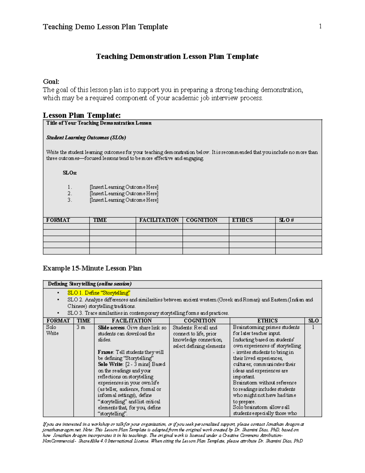 Teaching Demo Lesson Plan Template for Effective Instruction - Studocu