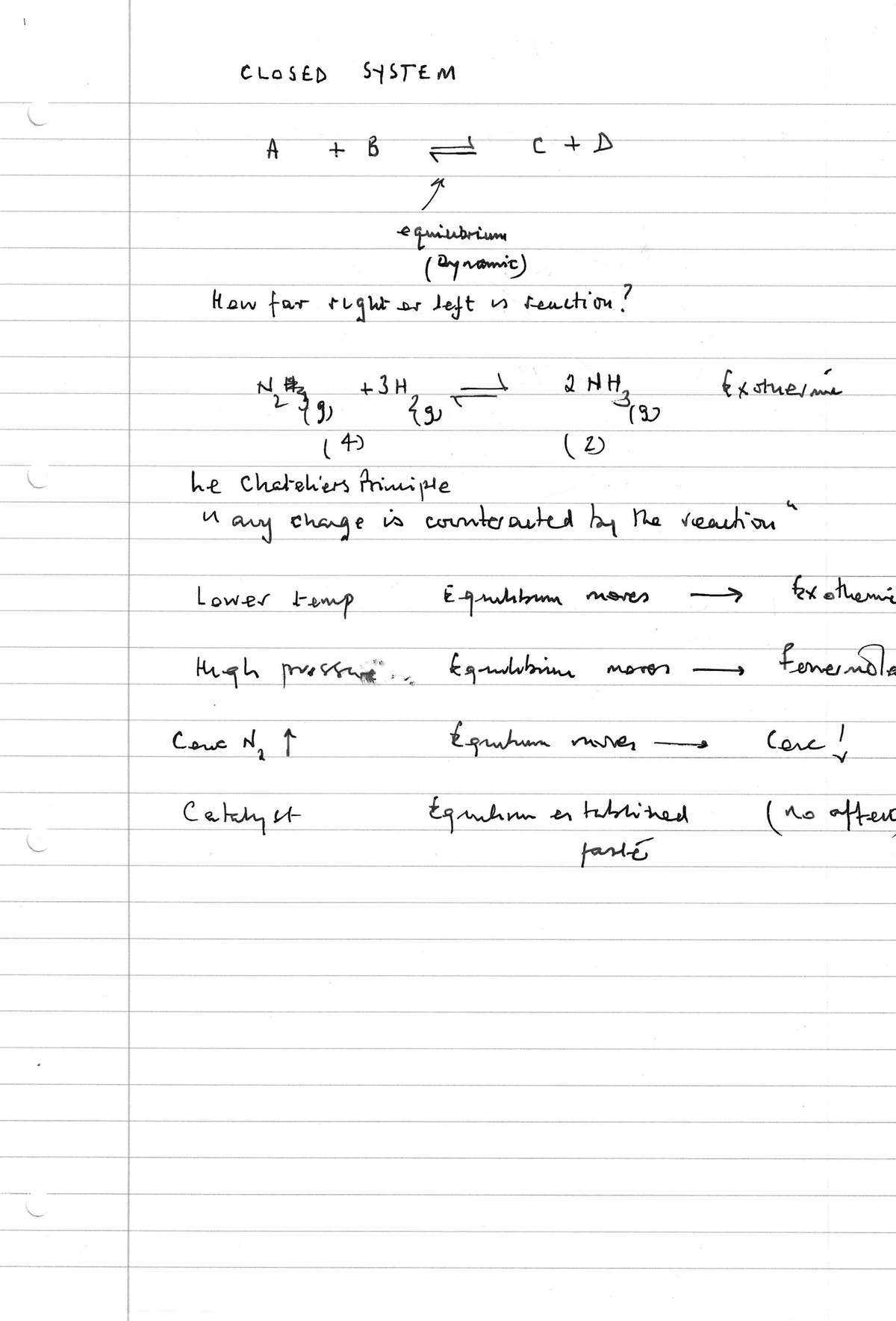 Closed System Dynamics: Understanding Equilibrium and Reactions - Studocu