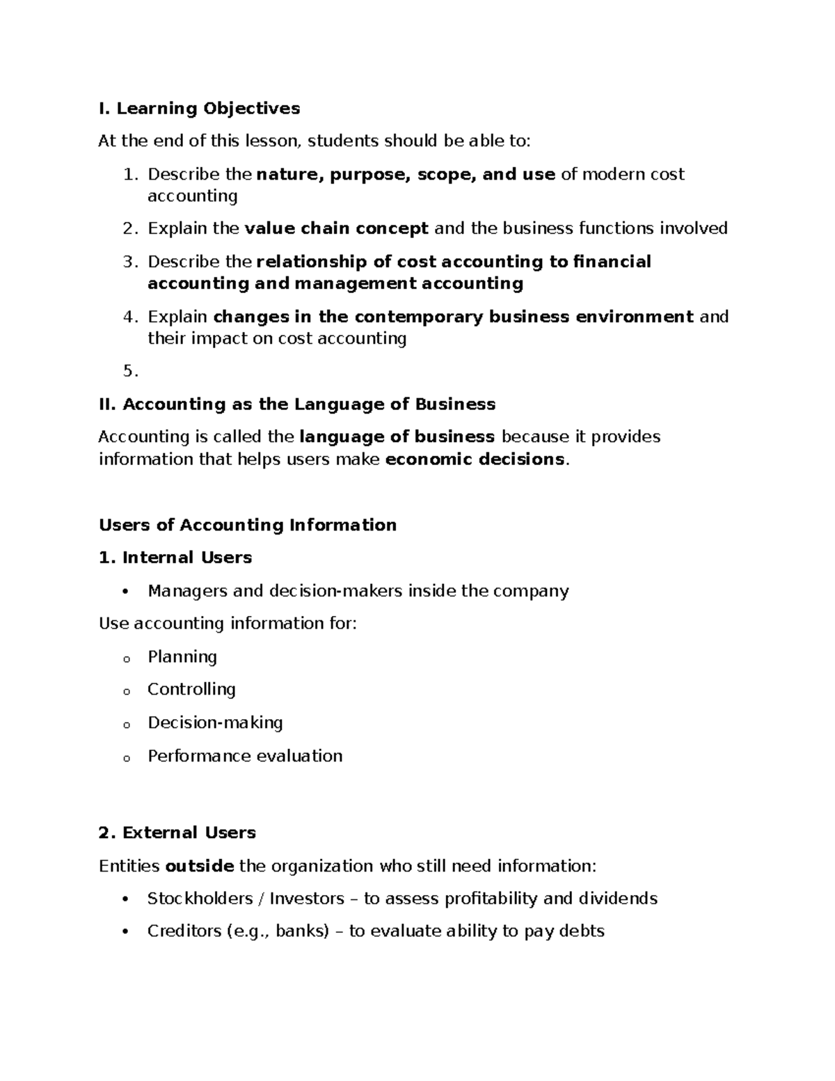 Cost Accounting Notes: Understanding Key Concepts and Applications ...