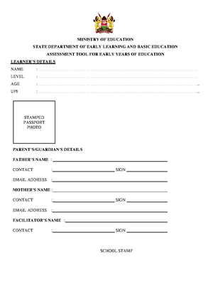 KCSE 2025 Agriculture Project Marking Scheme & Guidelines - Studocu