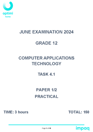 CAT Gr 12 - CAT Grade 12 - Studocu