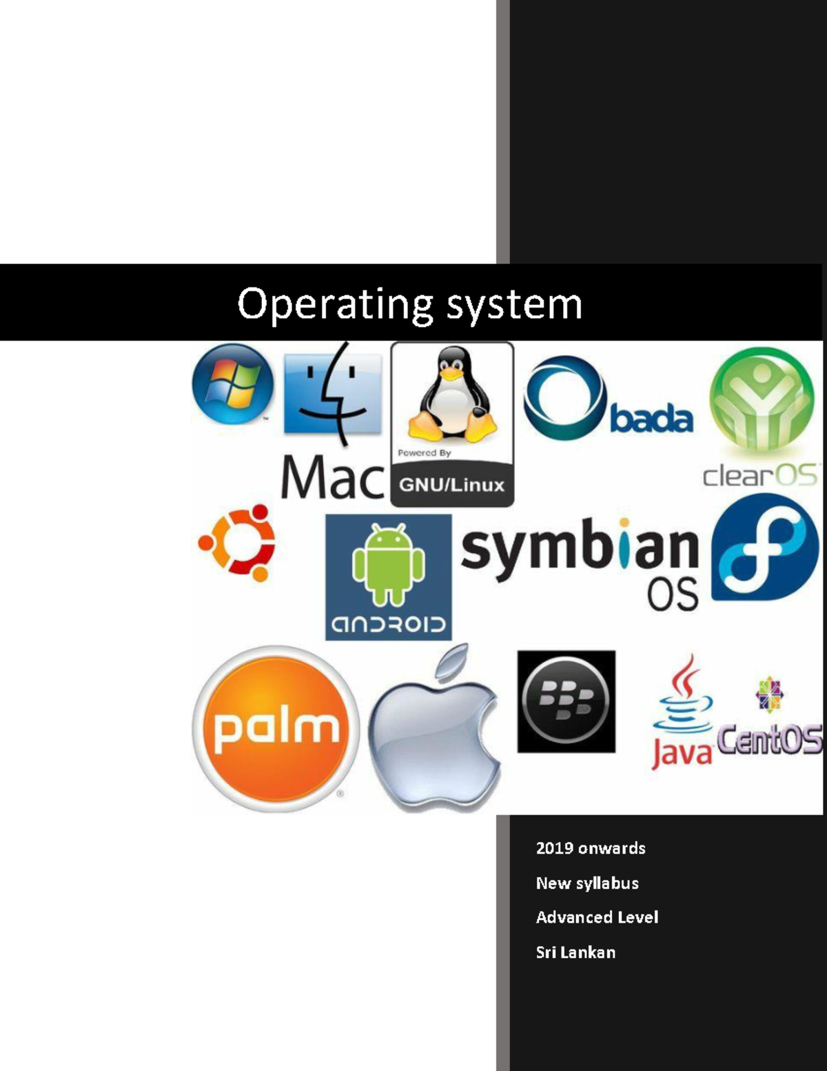 GCE A/L ICT: Comprehensive Study on Operating Systems - Studocu