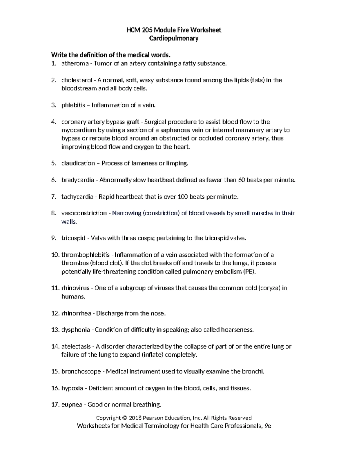 5-1 A&P Lab Homework: Module 5 Assignments & Test Review - Studocu