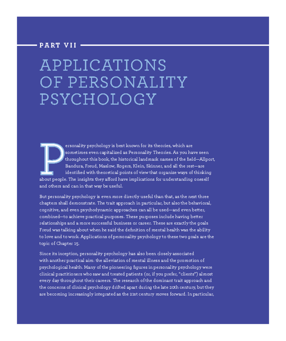 Personality Psychology Applications (PSY 101): Insights on ...