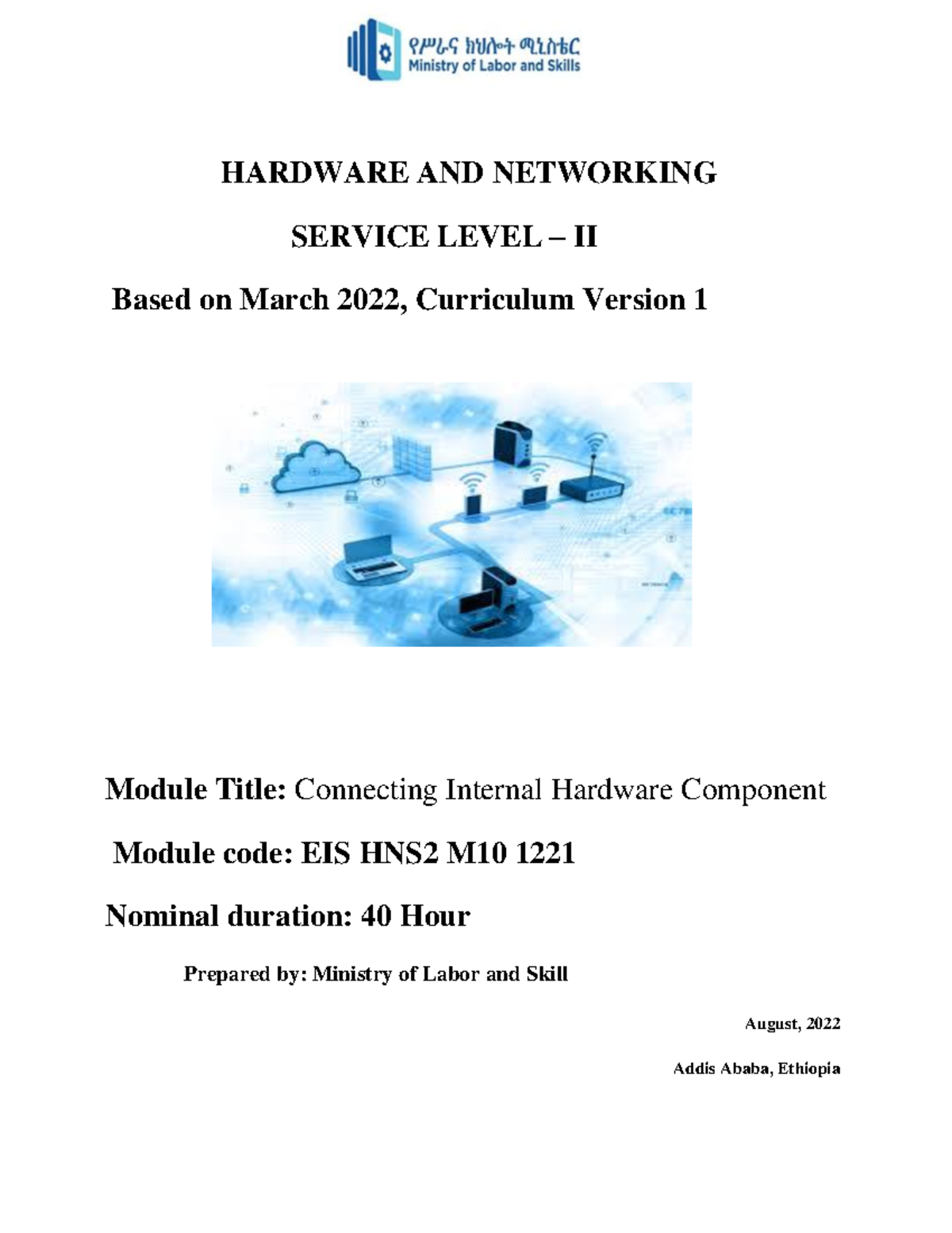 EIS HNS2 M10 1221: Connecting Internal Hardware Components Guide - Studocu