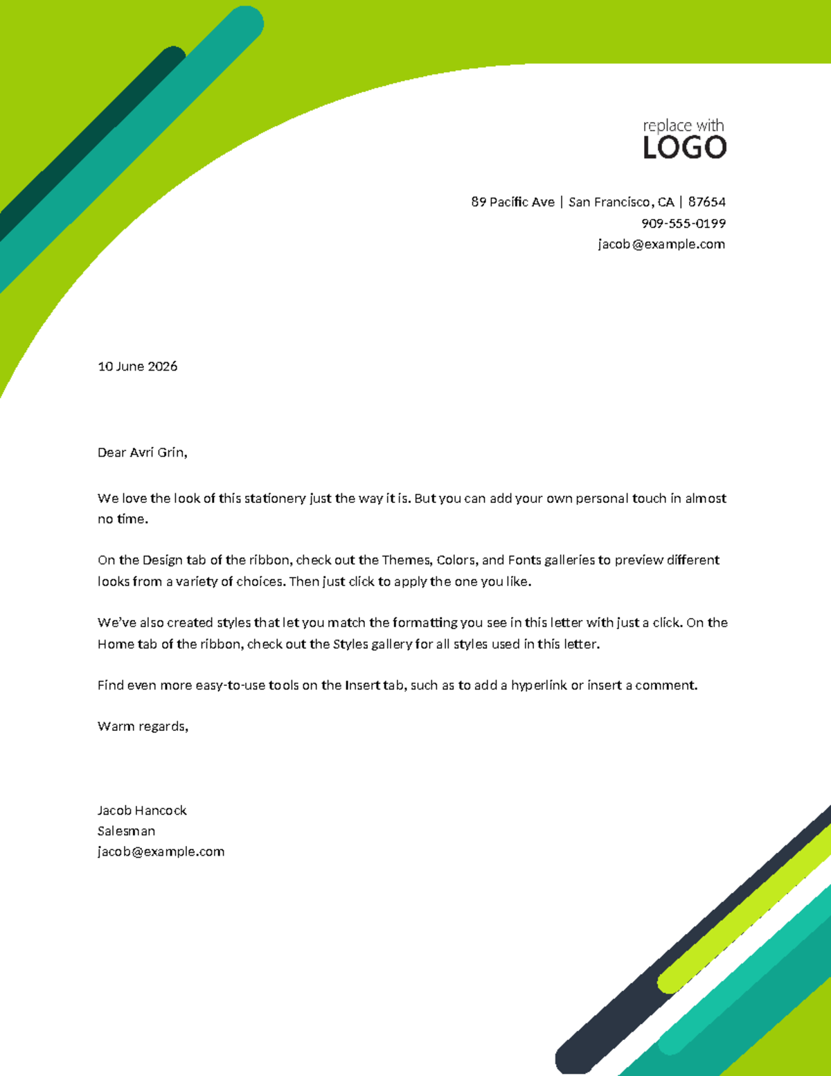 Modern Letterhead Design Tips and Formatting Guide - Studocu