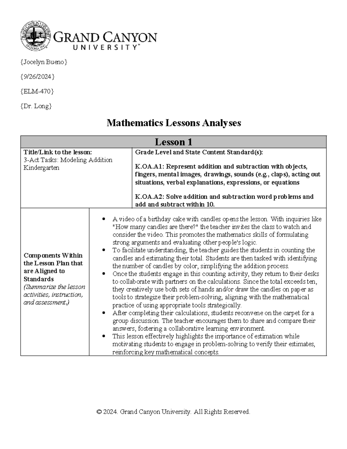 Applying Constructivist Strategies in Math: ELM-470 Lesson Plans ...