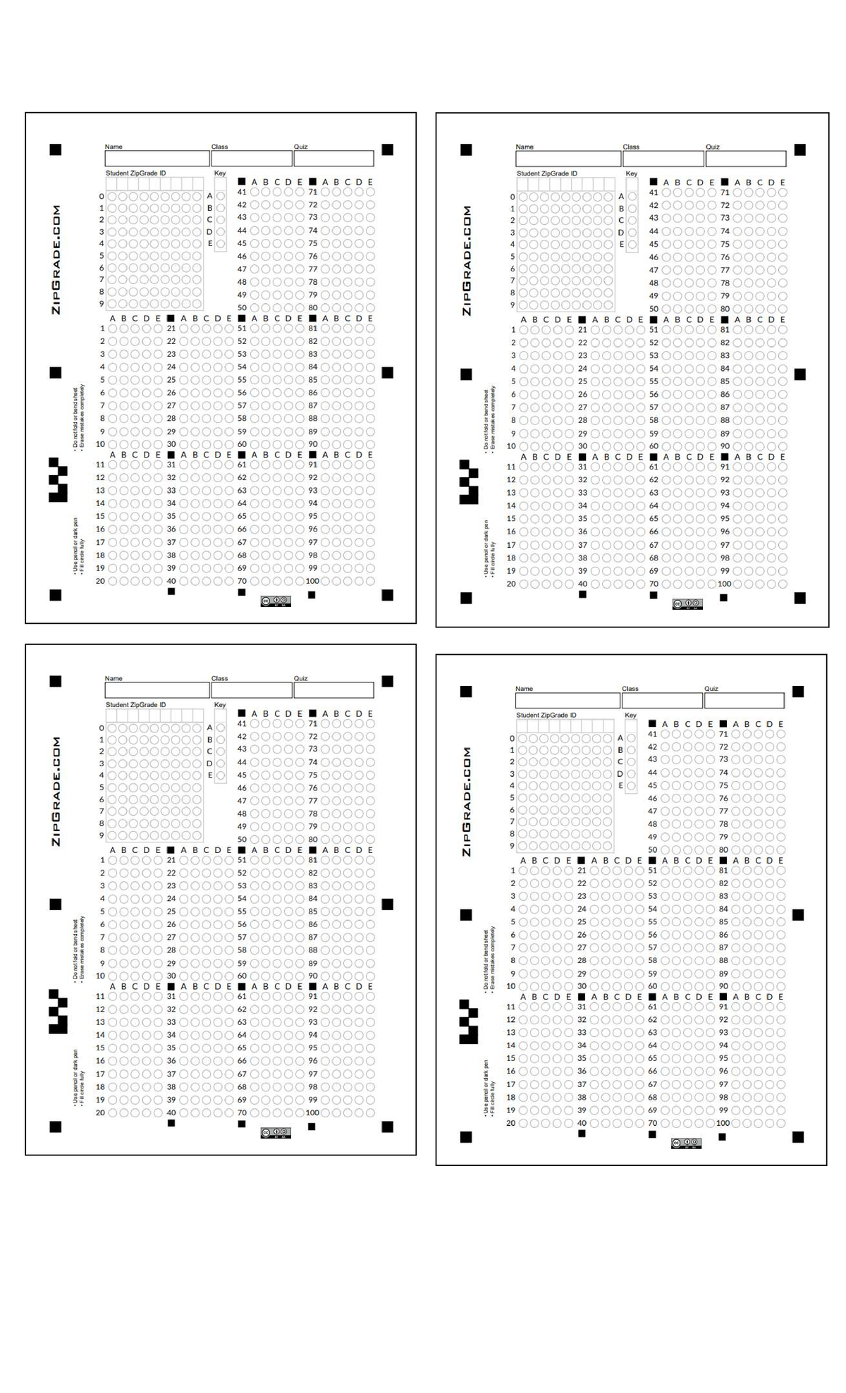 ZIPGRADE.COM Quiz Instructions and Guidelines (10UTRF90) - Studocu