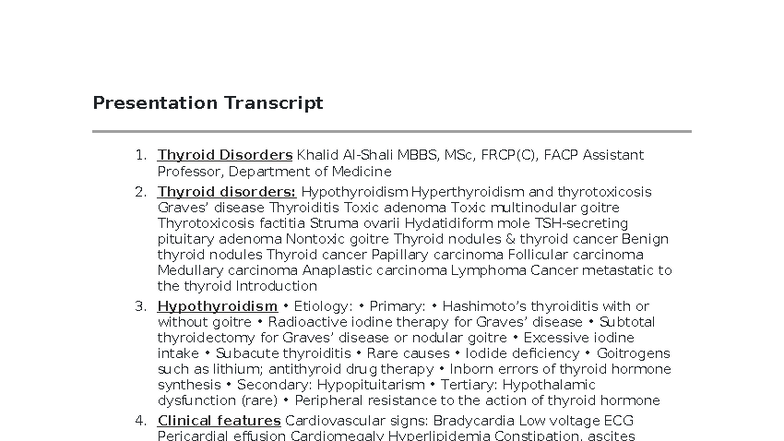 Thyroid Disorders Overview: Hypothyroidism, Hyperthyroidism ...