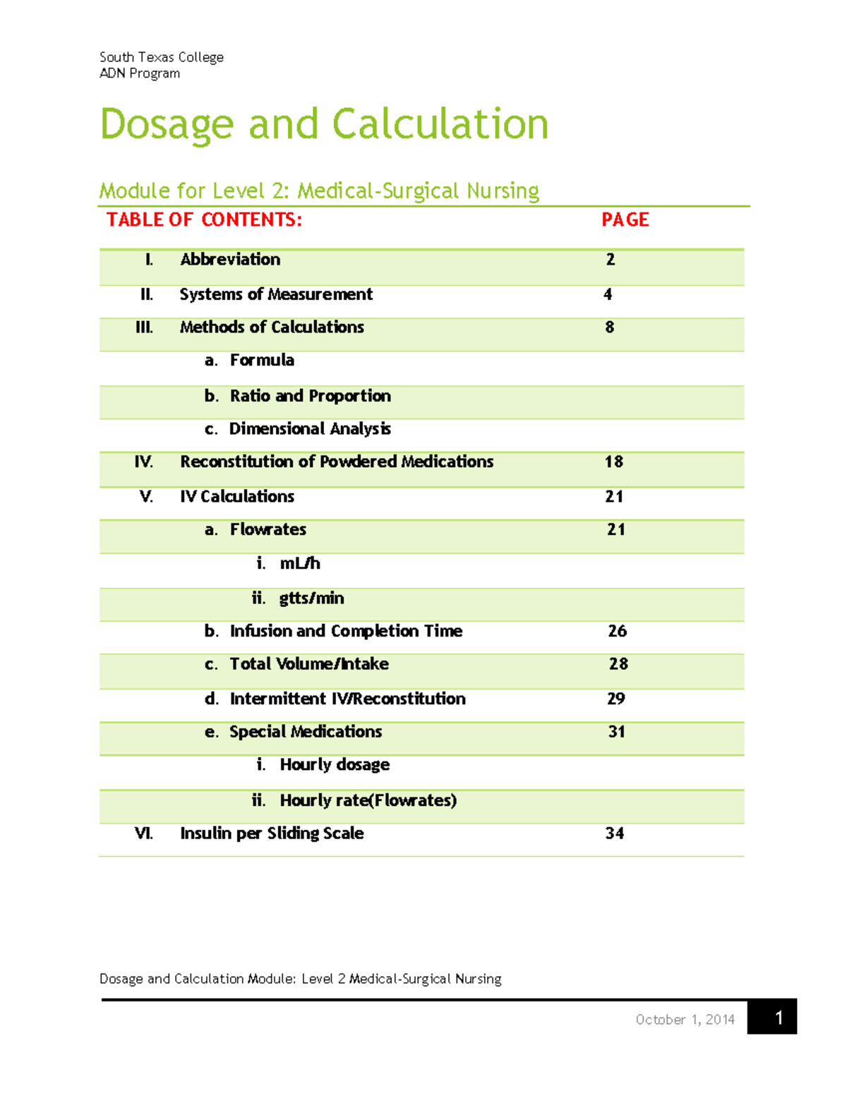 Dosage and Calculation Assignment 230707 145637 - ADN Program Dosage and Calculation Module ...