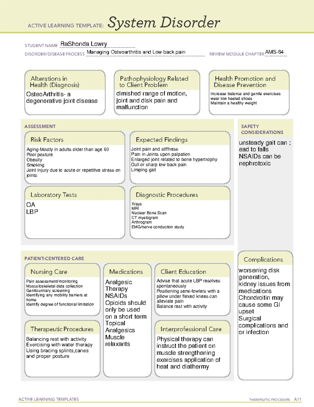 ATI Nursing Skill Template: IV Therapy Active Learning Notes - Studocu