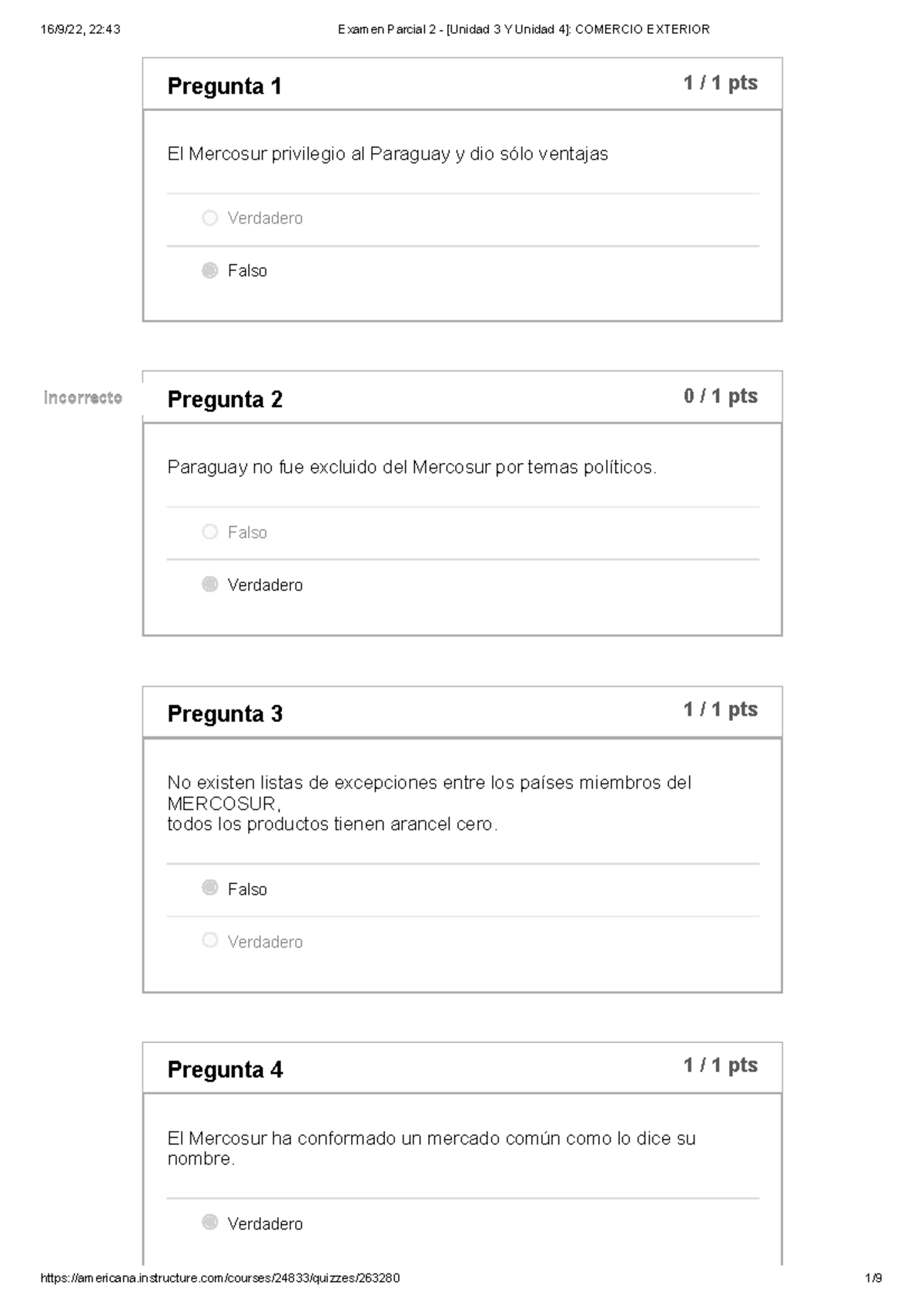 Examen Parcial 2 - Unidad 3 y 4: Comercio Exterior - Studocu