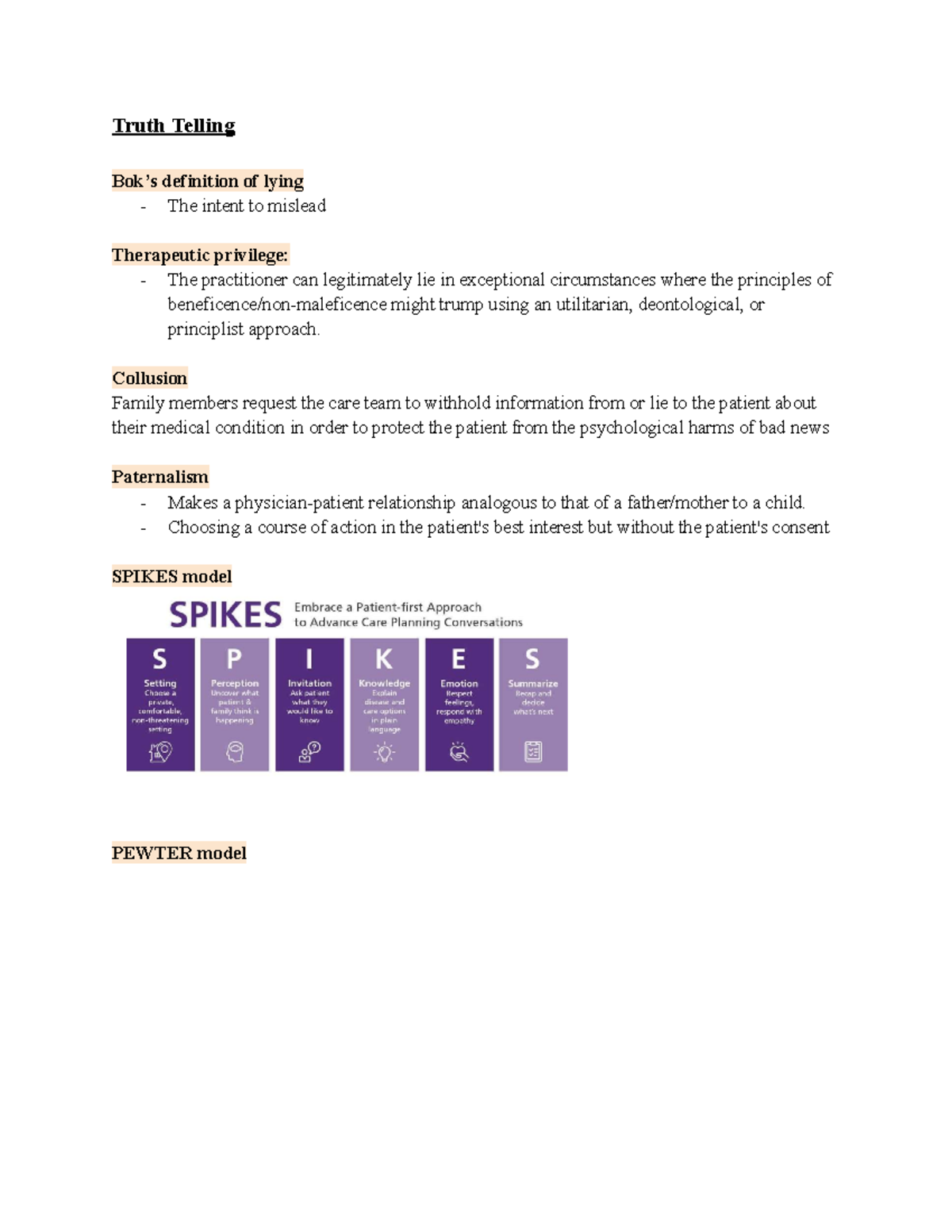 Quiz 1 Notes: Bioethics Concepts and Ethical Theories - Studocu