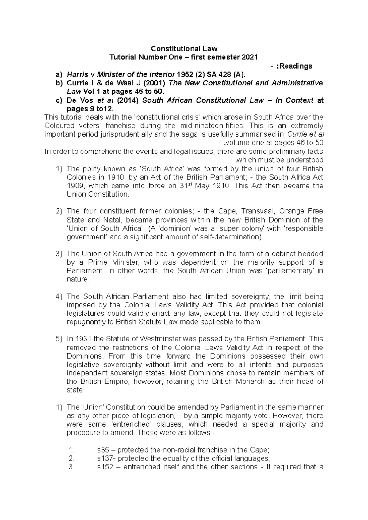 **Case Study: Public Carriers Assoc. v TOLL Road Concessionaries (1990 ...