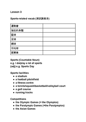 Reading comp eng 1 - S.K. ST. LUI MING CHOI SECONDARY SCHOOL Summer Holiday Assignment ...