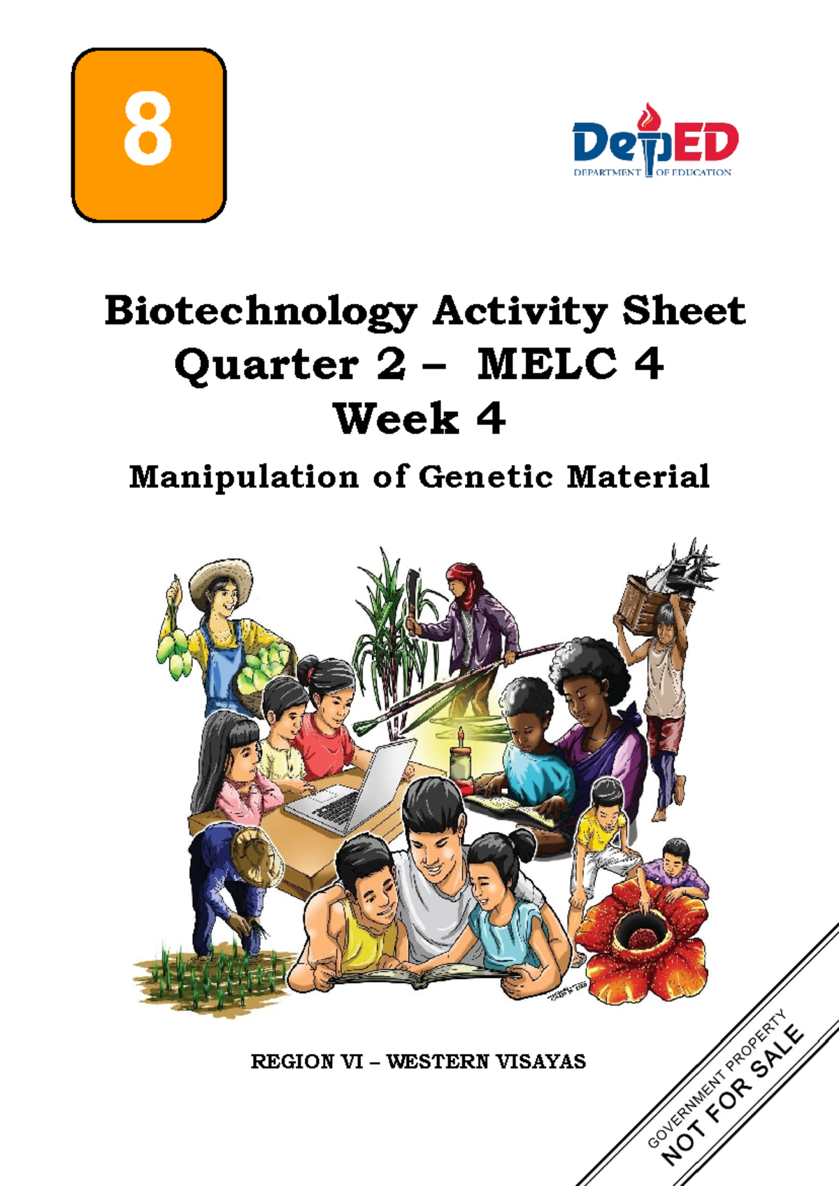 Q2 Biotechnology Activity Sheet: Manipulation of Genetic Material - Studocu