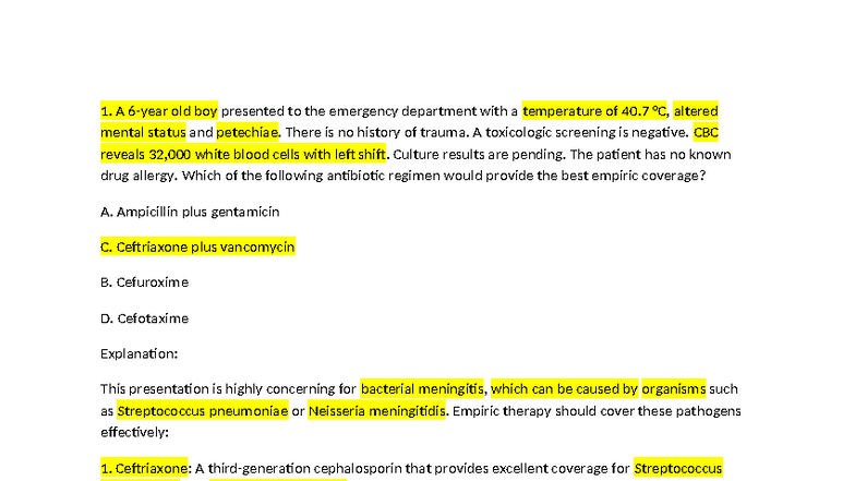 Infectious Disease MCQs - Comprehensive Review for Exam Prep - Studocu