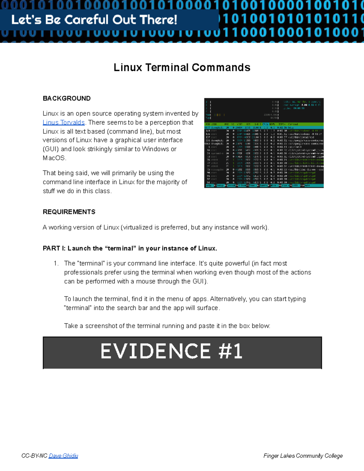 FLCC - CSC-270 - CH01 - Lab - Mastering Linux Terminal Commands - Studocu
