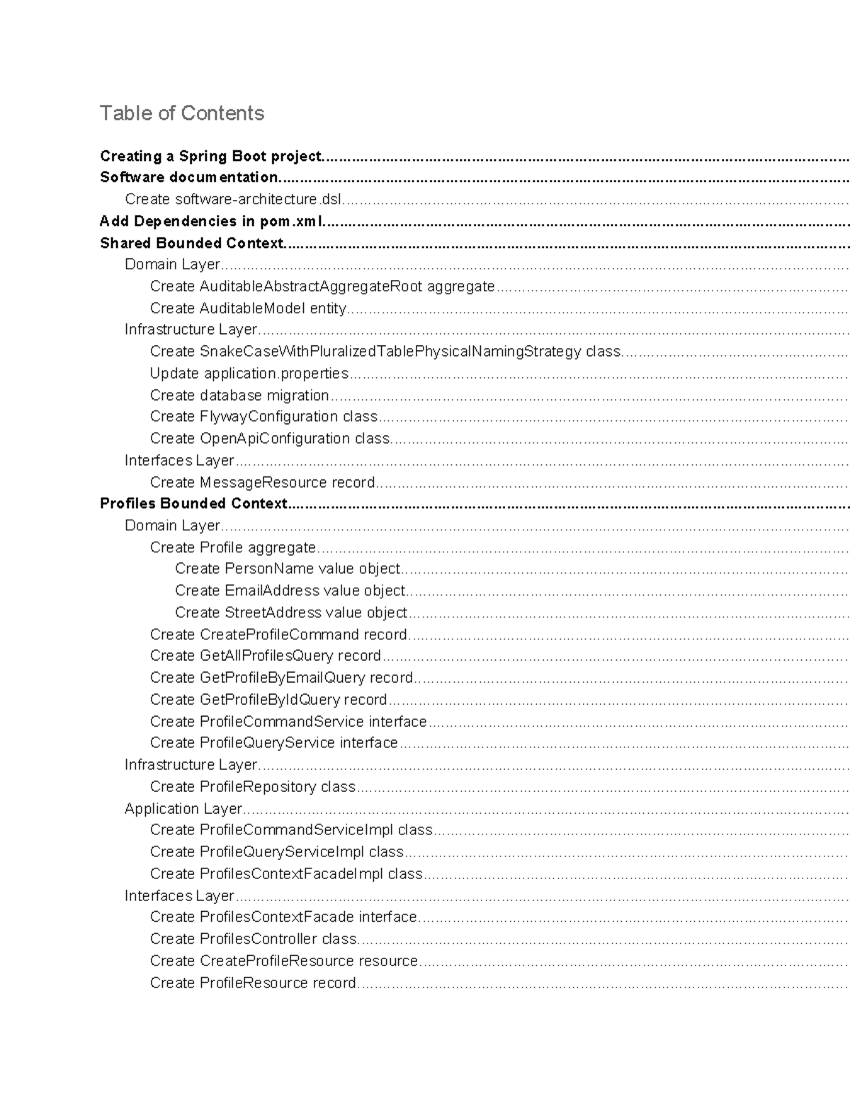 Learning Center Platform Documentation: Spring Boot Project Setup - Studocu