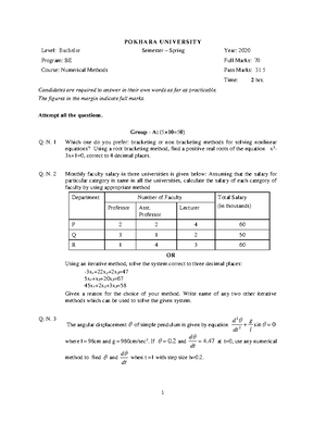 Nm questions - Nepal College of Information Technology Unit Test ...