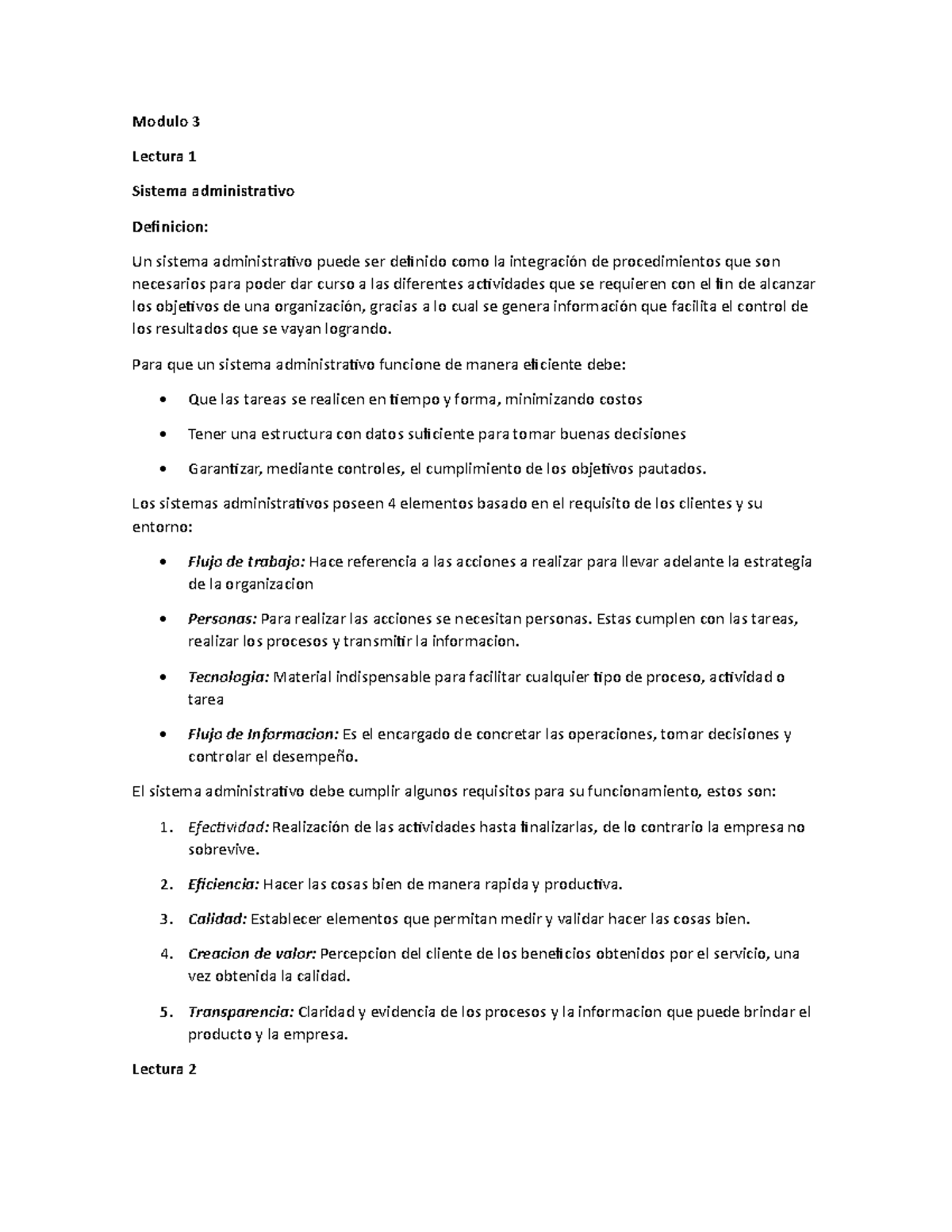 Resumen M3 y M4: Sistemas en las Organizaciones - Studocu