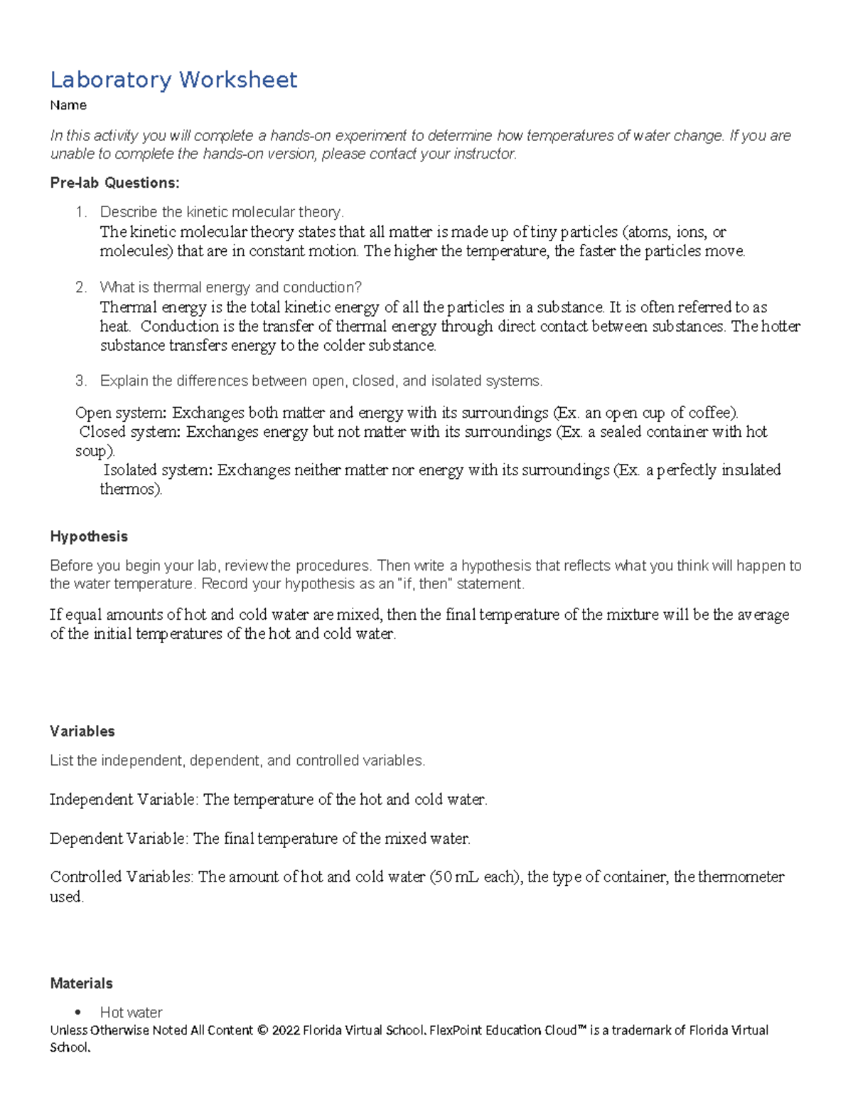 Laboratory worksheet - cheat sheet - Laboratory Worksheet Name In this ...