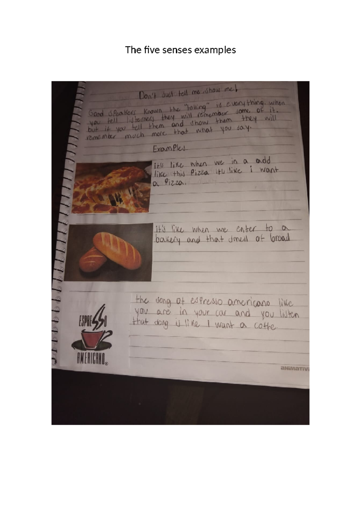 The Five Senses: Examples and Experiences in Everyday Life - Studocu