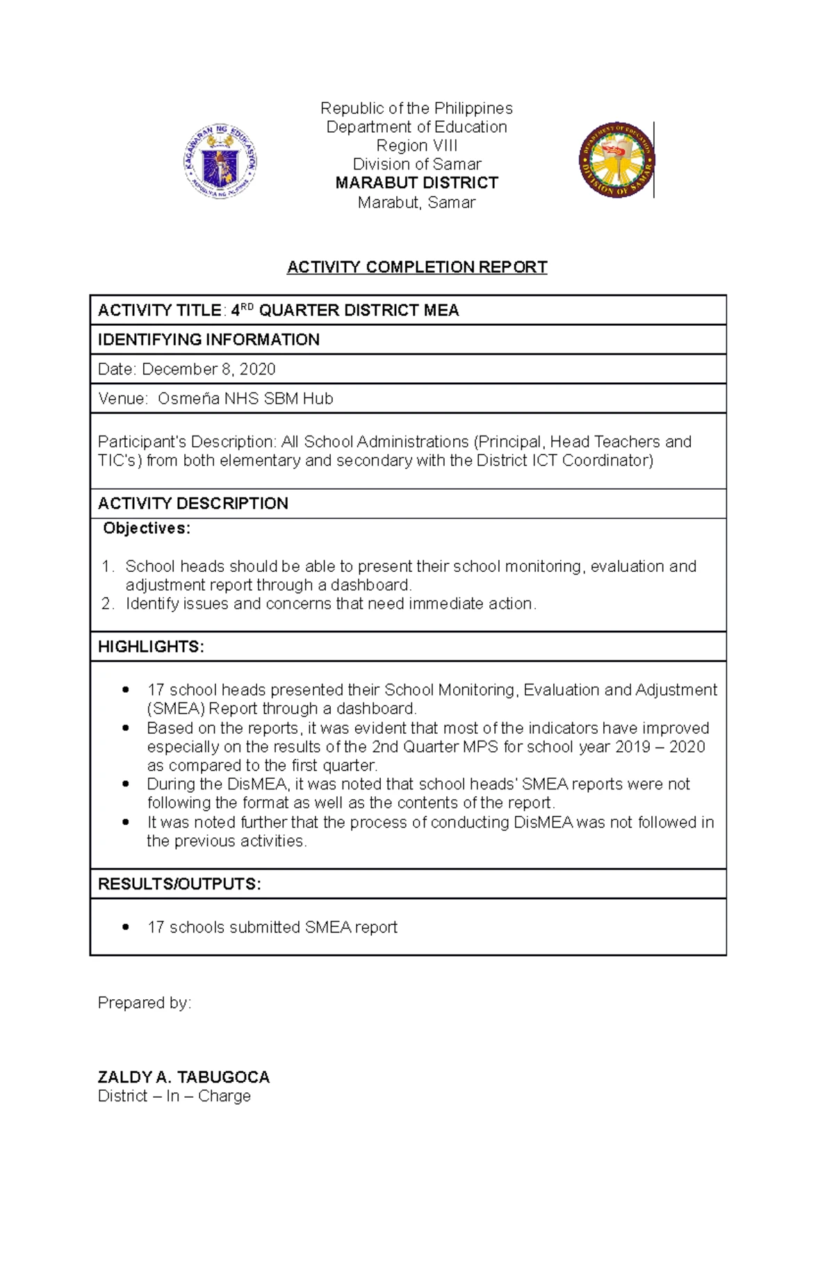 G-12 Curriculum Action plan final - Republic of the Philippines Department of Education Region X ...
