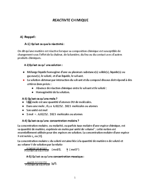 Chapitre 2 - Cours - Analyse élémentaire - détermination de la formule ...