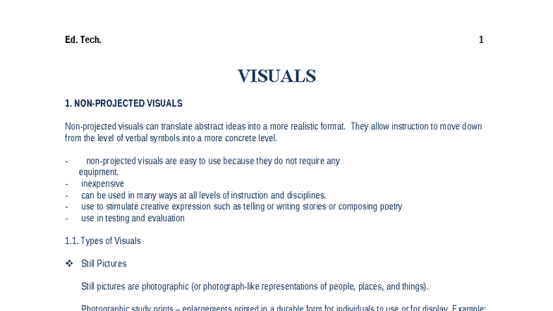 Ed. Tech. Visuals: Enhancing Instruction Through Effective Imagery ...