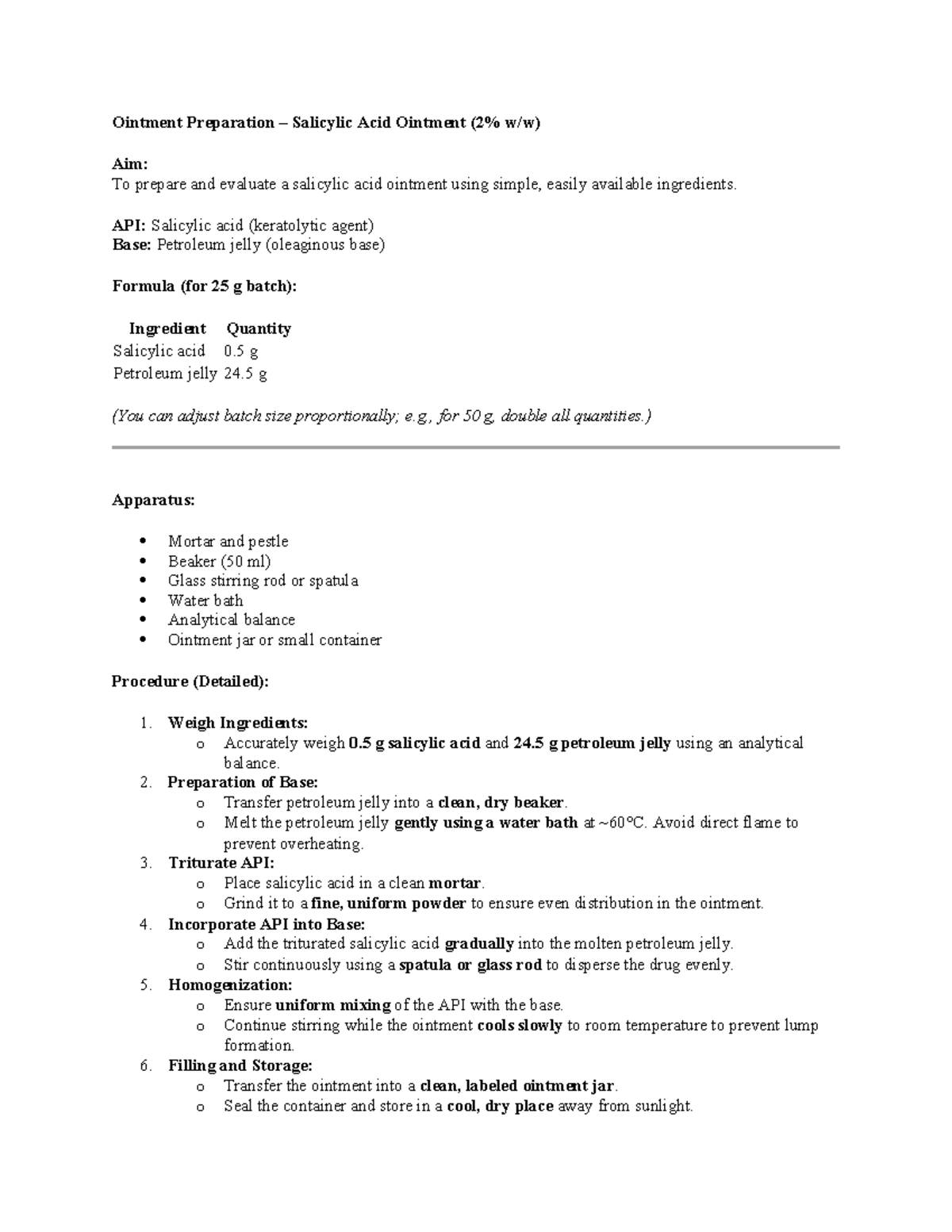 Dosage Form Preparation Notes for B Pharmacy Students - Studocu