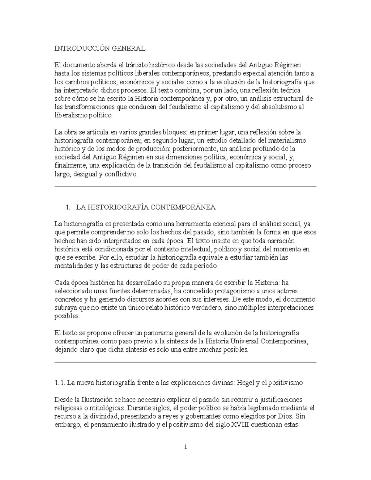 Resumen: Transición de Monarquía Absoluta a Liberalismo en Historia ...