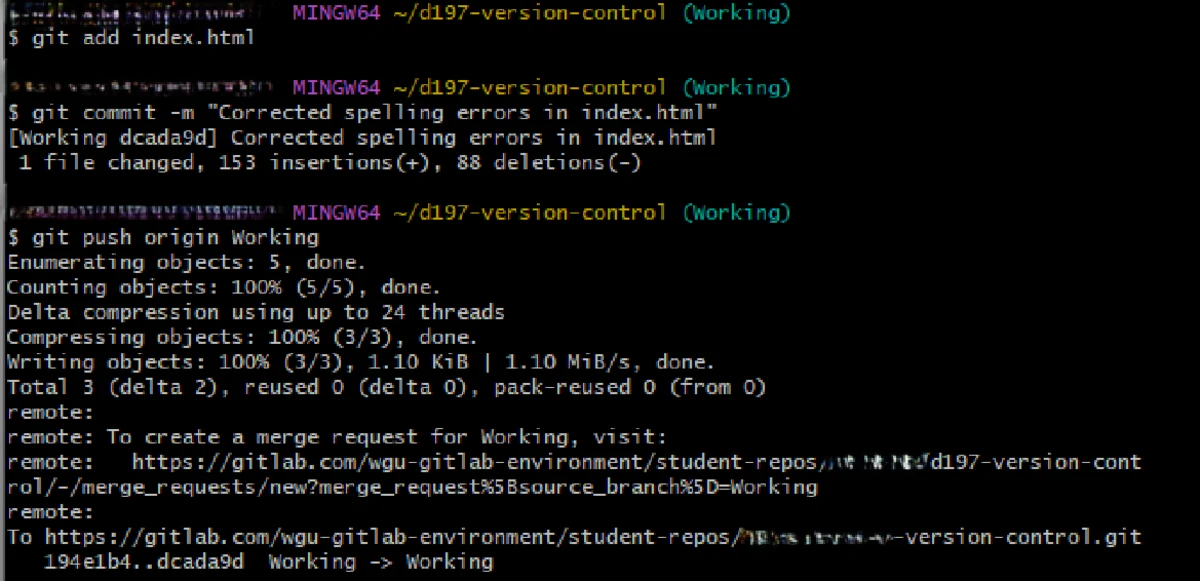D197 Version Control Process: Step-by-Step Guide - Studocu