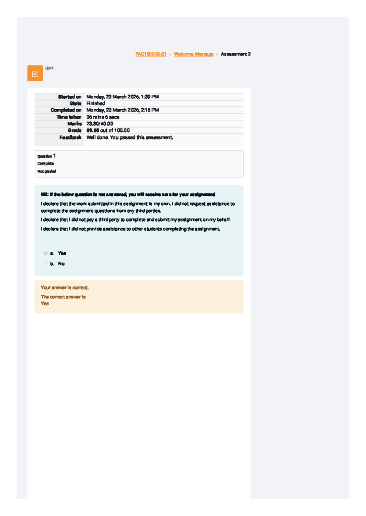Assessment 2 Quiz Review: Accounting Principles & Transactions - Studocu