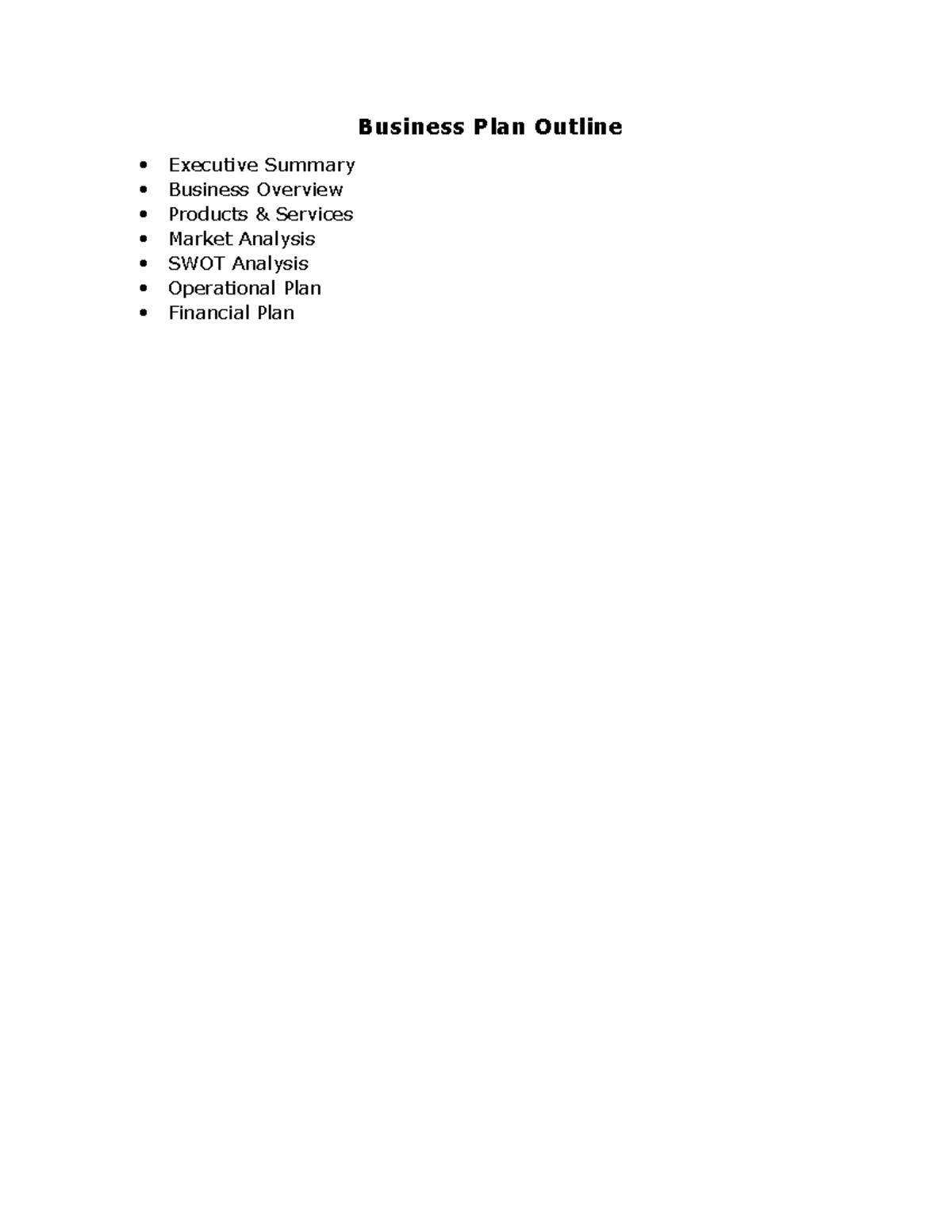Business Plan Outline - Fashion Designing - Studocu