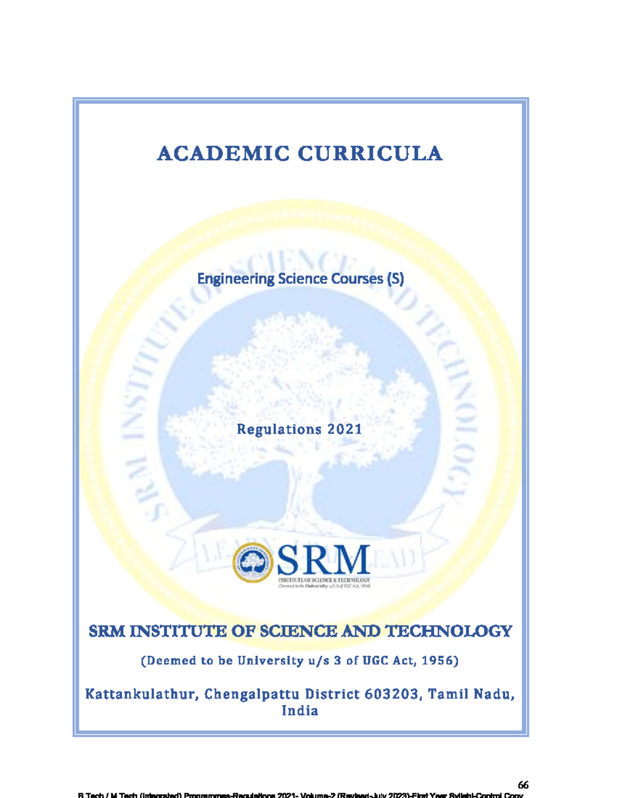 B.Tech 1st Year Syllabus & Study Material - July 2023 - Studocu