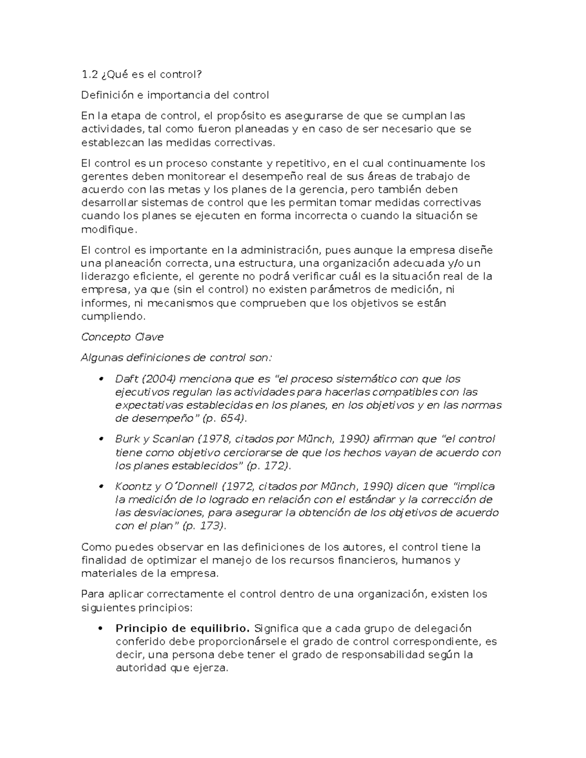 Control - repaso - 1 ¿Qué es el control? Definición e importancia del ...