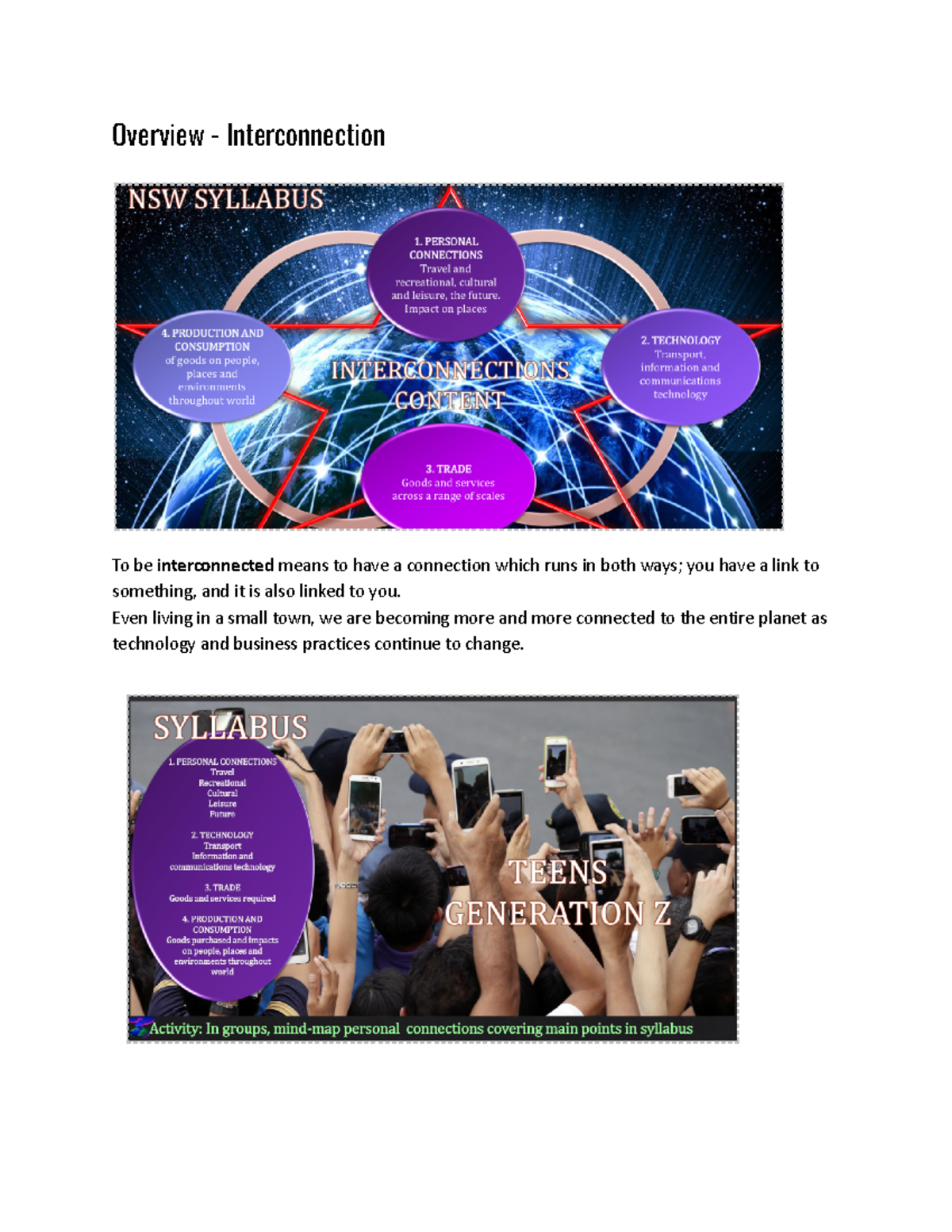 Geo Exam Notes - Year 9: Understanding Interconnections in Society ...